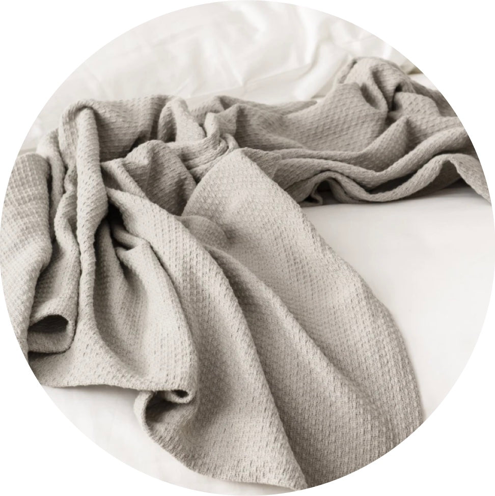 Shop Organic Cotton Throws & Organic Cotton Blankets | by Bhumi – DETOXDEN